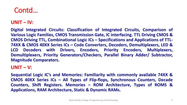 LINEAR INTEGRATED CIRCUITS UNIT 1 LINEAR AND DIGITAL IC | PPTX ...