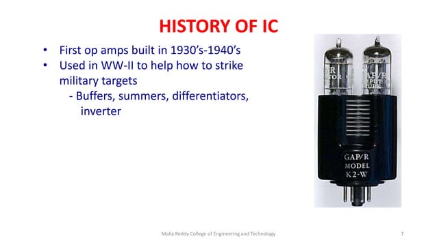 LINEAR INTEGRATED CIRCUITS UNIT 1 LINEAR AND DIGITAL IC | PPTX ...