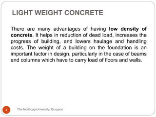 Lecture 1- Light Weight Construction Materials by Brig. S.K. Sharma | PPTX