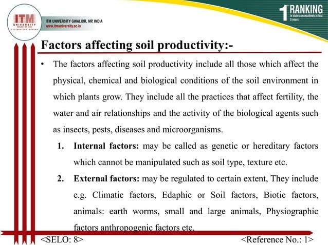 Unit 1 lecture-1 soil fertility and soil productivity | PDF ...