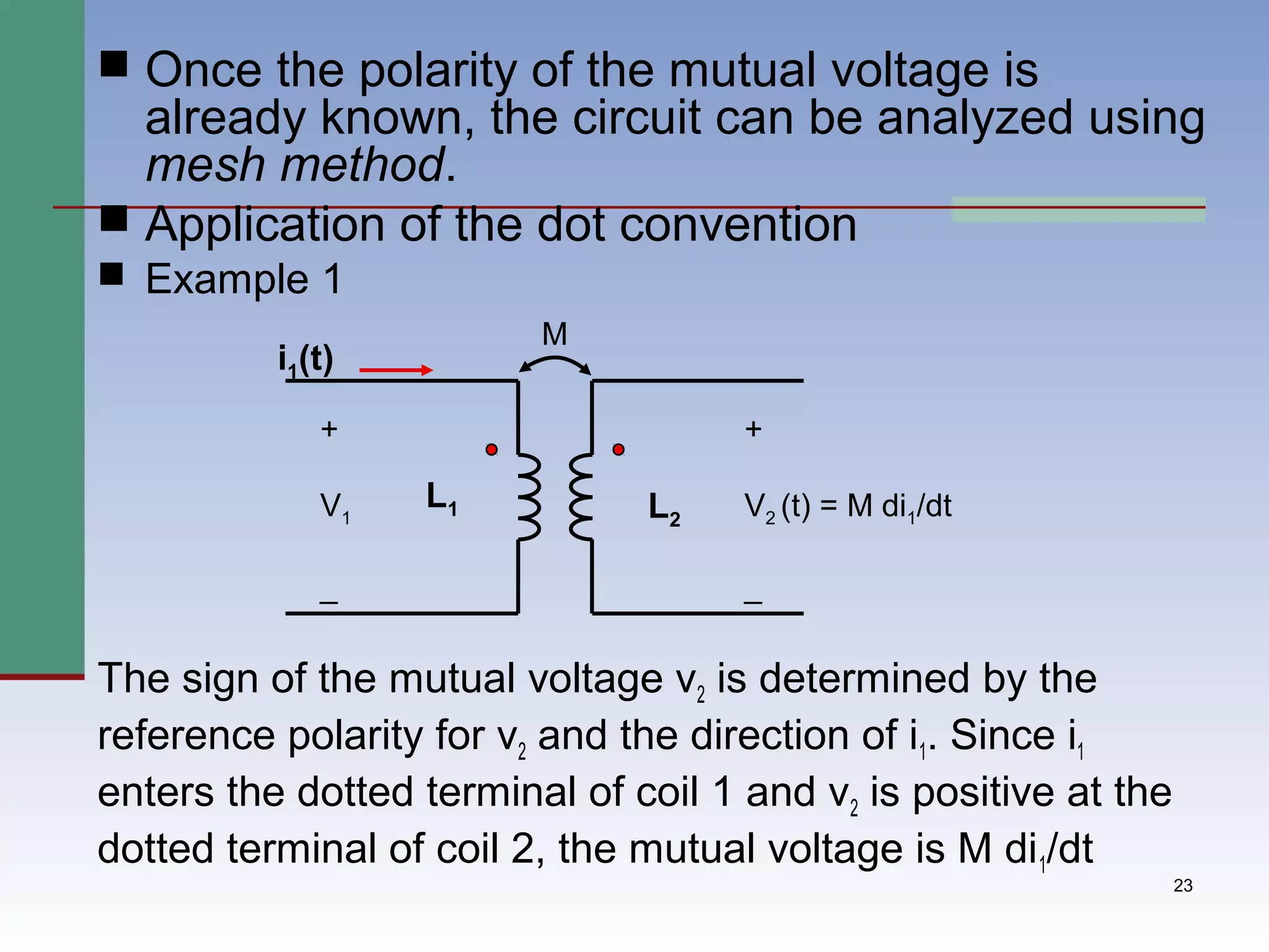 Unit 1 magnetically coupled circuit | PPT
