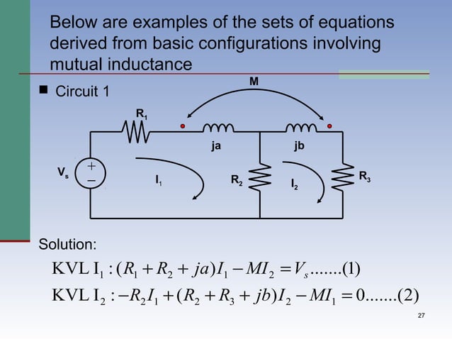 Unit 1 magnetically coupled circuit | PPT