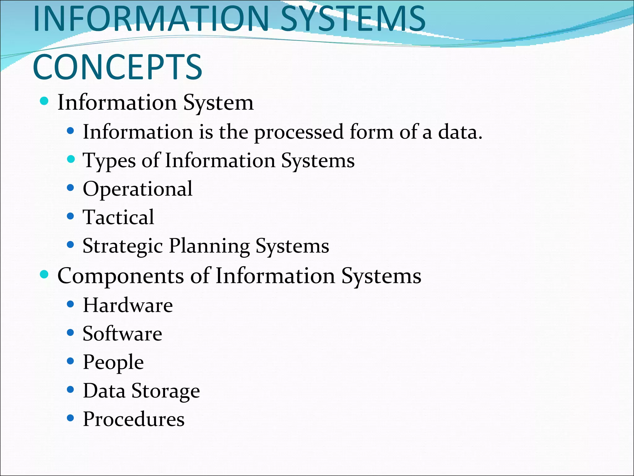 INFORMATION TECHNOLOGY FOR BUSINESS | PPT