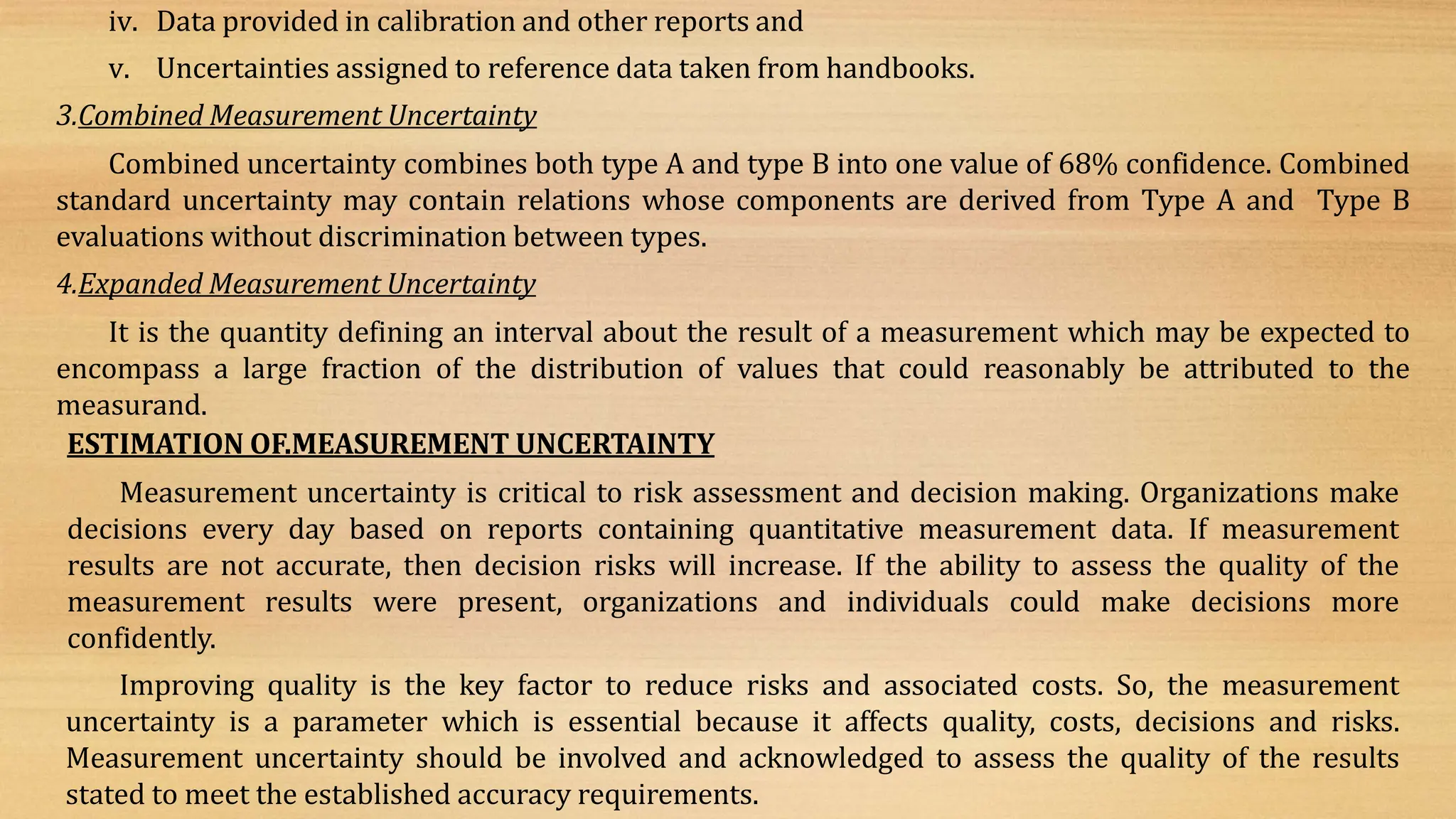 UNIT-1 Measurement Uncertainty of Instruments | PPTX