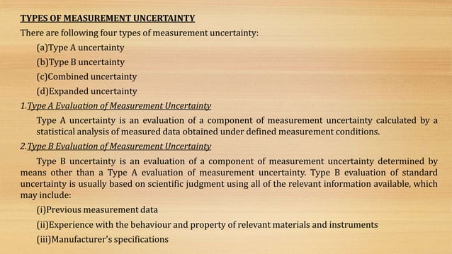 UNIT-1 Measurement Uncertainty of Instruments | PPTX