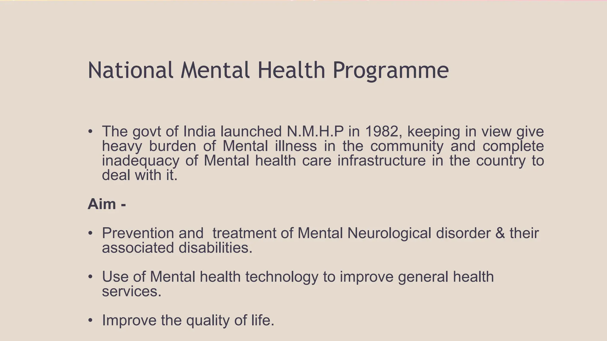 Unit-1 Introduction, Mental Health Nursing | PPTX