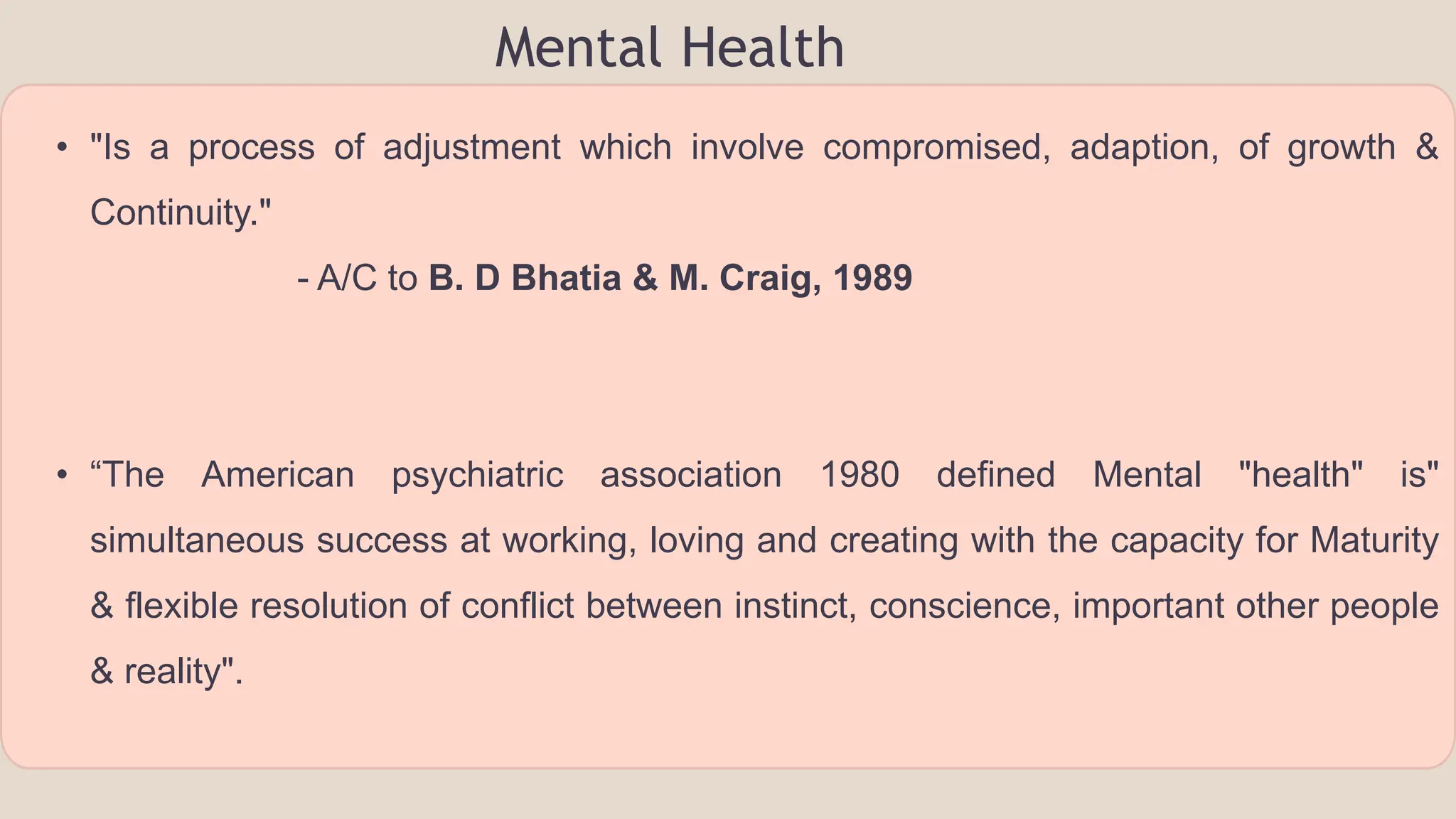 Unit-1 Introduction, Mental Health Nursing | PPTX