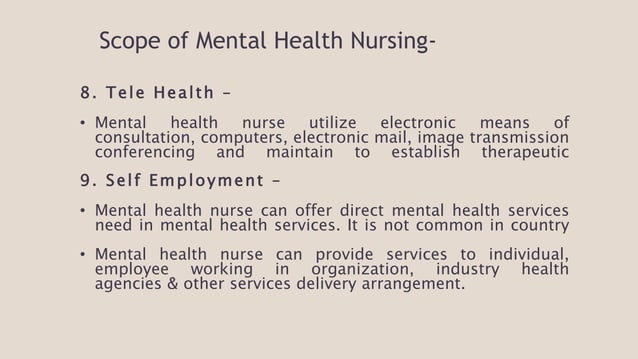 Unit-1 Introduction, Mental Health Nursing | PPTX