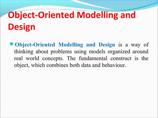 Unit 1( modelling concepts & class modeling) | PPT