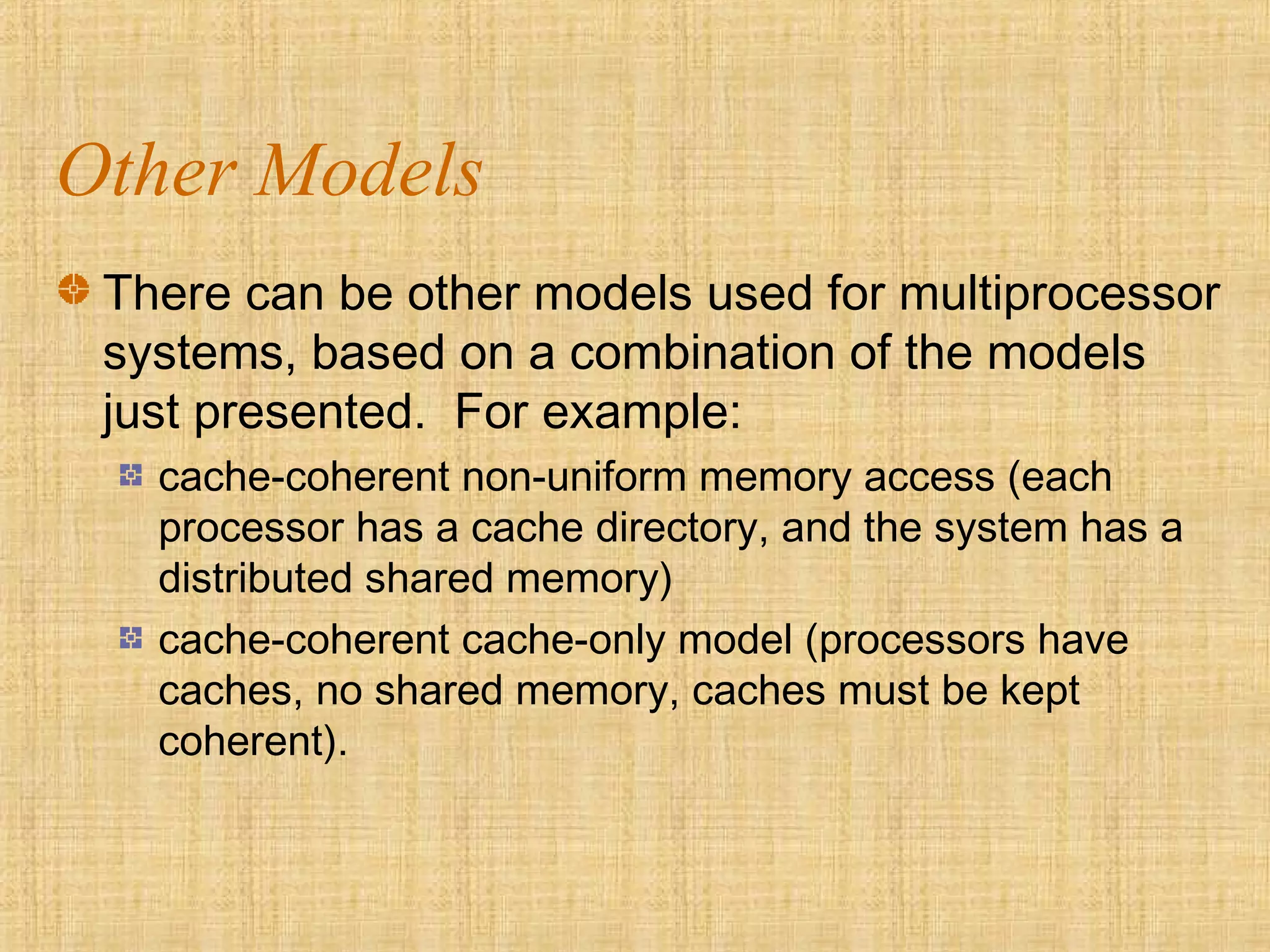 multiprocessors and multicomputers | PPT