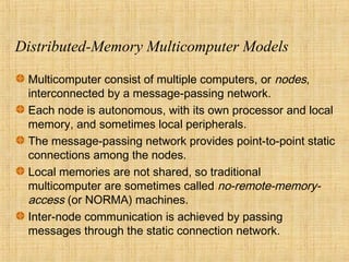 multiprocessors and multicomputers | PPT