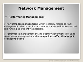 Unit 1 network management | PPTX