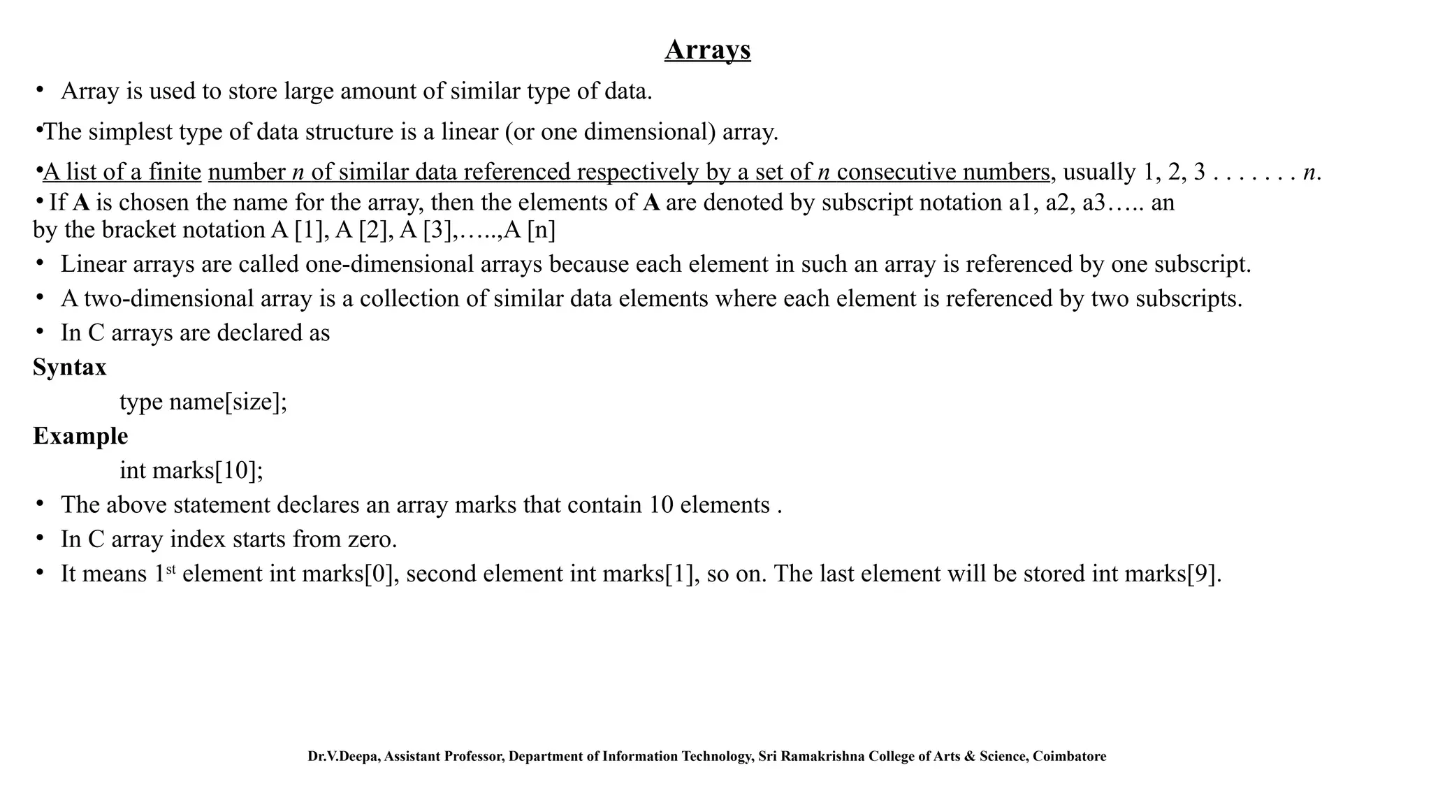 Data Structure , Classification of Data structure | PPTX