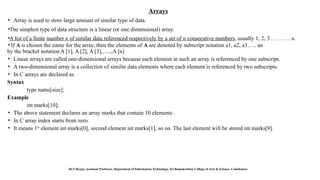 Data Structure , Classification of Data structure | PPT