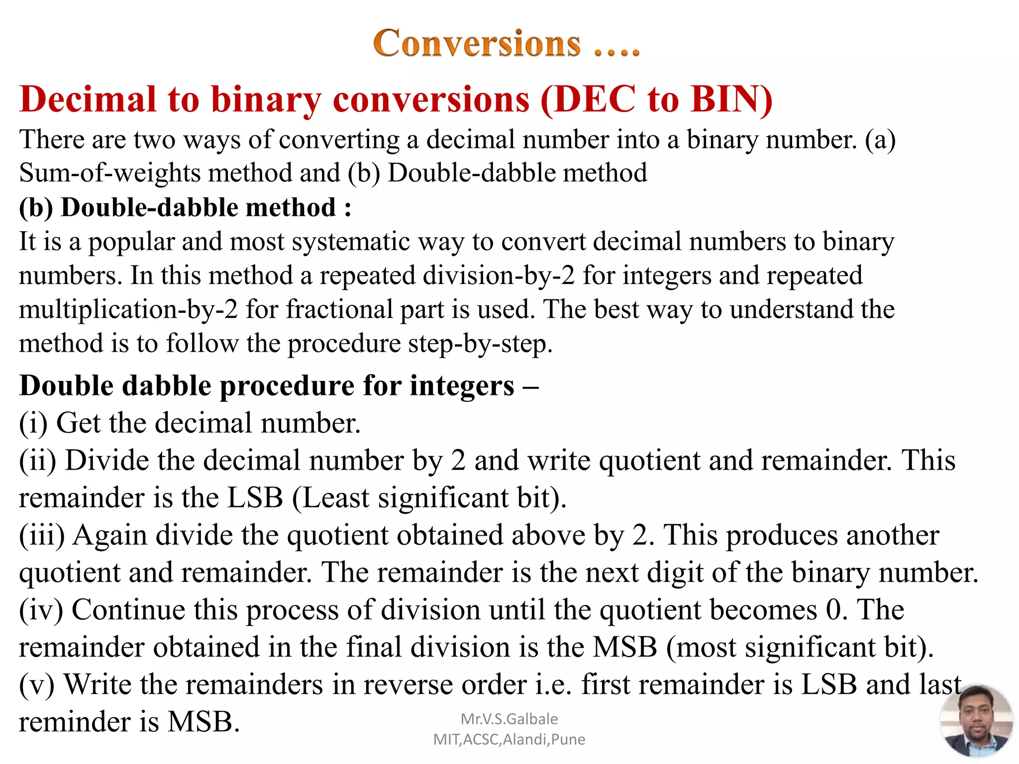 Number systems and Digital code_VSG | PPTX