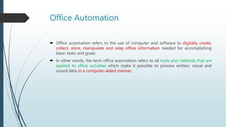 officeautomationtoolsforpowerpointpresentation | PPT