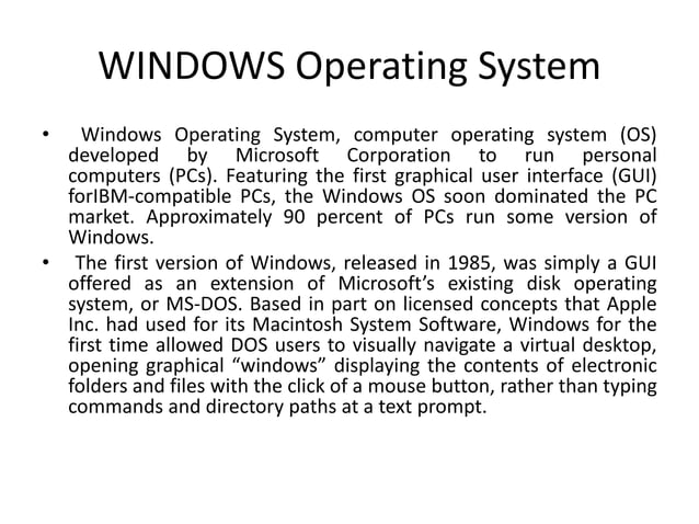 Unit 1 operating system | PPT
