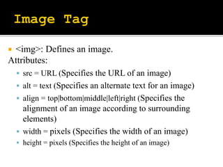 Unit 1 (part-1, basic tags) | PPT