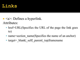 Unit 1 (part-1, basic tags) | PPT