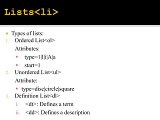Unit 1 (part-1, basic tags) | PPT