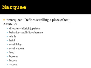 Unit 1 (part-1, basic tags) | PPT