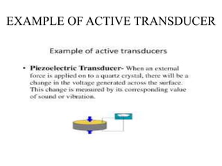 Unit 1(part-2)sensors and transducer | PPTX