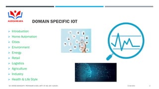 Domain Specific IoT | PDF | Technology Industry | Industries