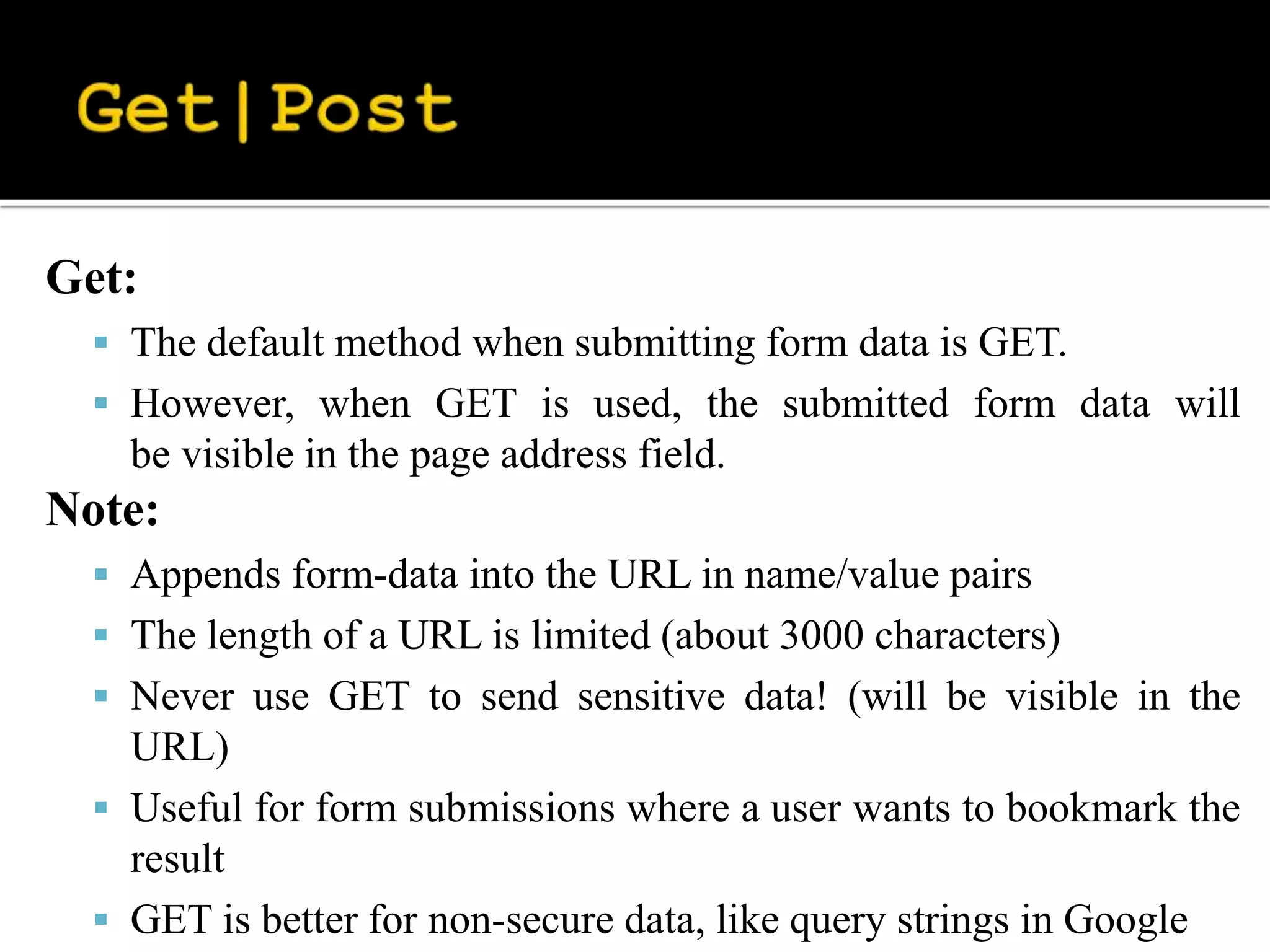 Unit 1part 2 Forms And Frames Ppt