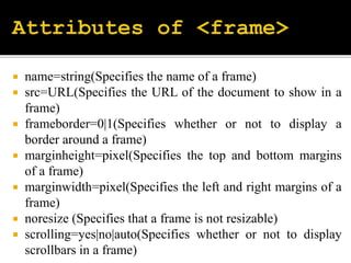 Unit 1part-2 forms & frames | PPT