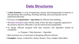 Unit - 1Part I Introduction to Data Structures.pdf