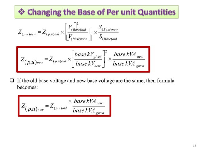 Unit-1 Per Unit System.pptx | Technology & Computing