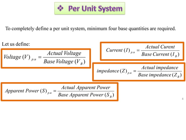 Unit-1 Per Unit System.pptx | Technology & Computing