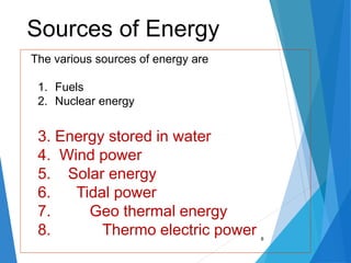 Sources of Energy | PPTX