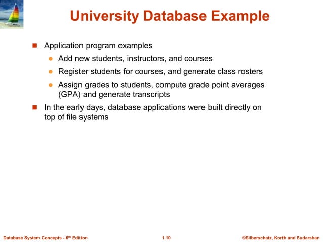 Unit 1 Pptpptcs 3492 Dbms Unit 1 To 5 Overview Unit 1 Slides Including Purpose Of Dbms Views