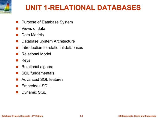 Unit 1 Pptpptcs 3492 Dbms Unit 1 To 5 Overview Unit 1 Slides Including Purpose Of Dbms Views