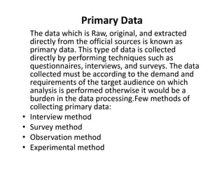 Introduction to Data Analytics, AKTU - UNIT-1 | PDF