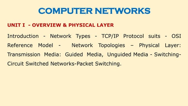 Networking & Physical Layer, covering Network Types, TCP/IP & OSI Models, Network Topologies ...