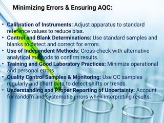 Analytical quality control - analytical chemistry | PPTX