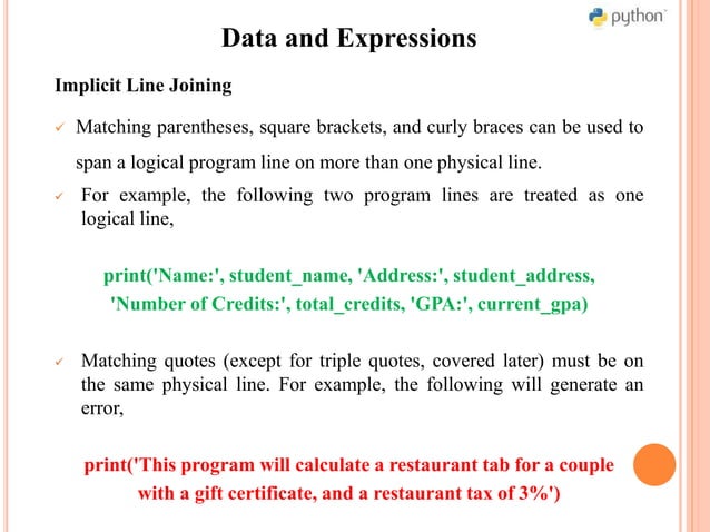 Unit 1 20acs04 Problem Solving And Programming Using Python Ppt 