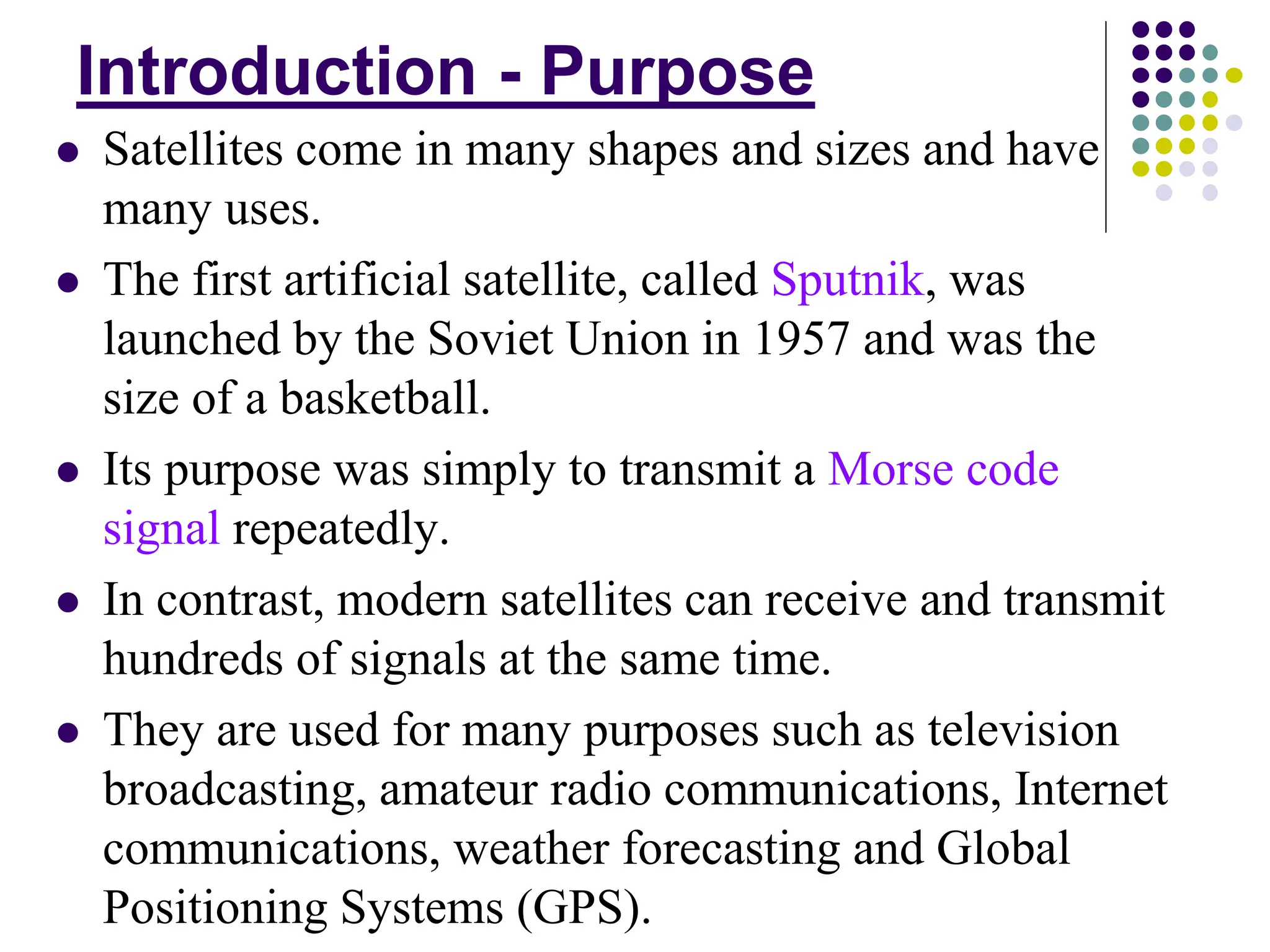 Satellite Communication Unit 1 ppt for ECE | PPT