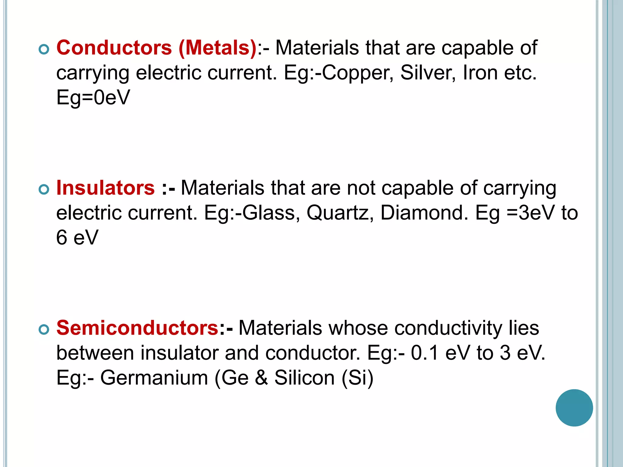Basics Of Semiconductor Current Equation Continuity Equation Injected Minority Carrier Pptx