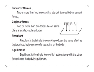 Unit 1 sem one-SI UNITS AND STATICS | PPT