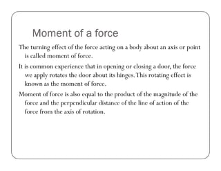 Unit 1 sem one-SI UNITS AND STATICS | PPT