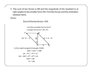 Unit 1 sem one-SI UNITS AND STATICS | PDF