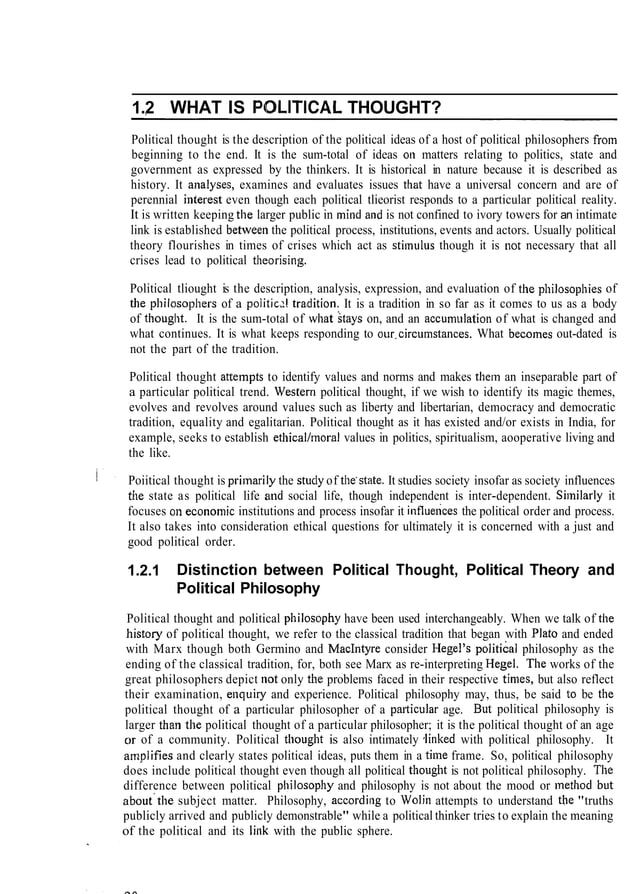 Unit 1 significance of western political thought | PDF