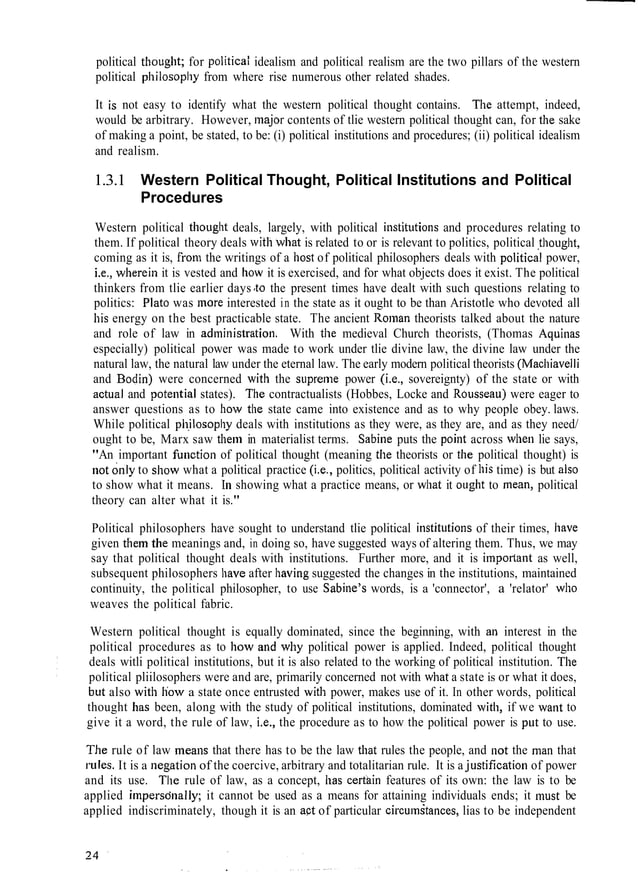 Unit 1 significance of western political thought | PDF
