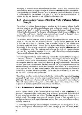 Unit 1 significance of western political thought | PDF