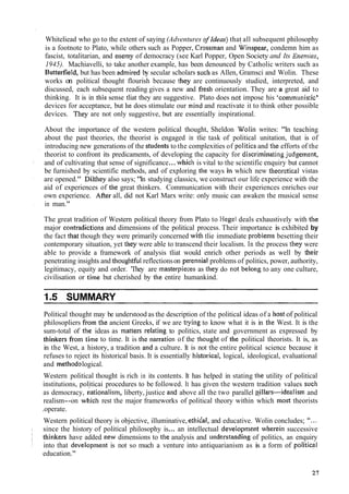 Unit 1 significance of western political thought | PDF