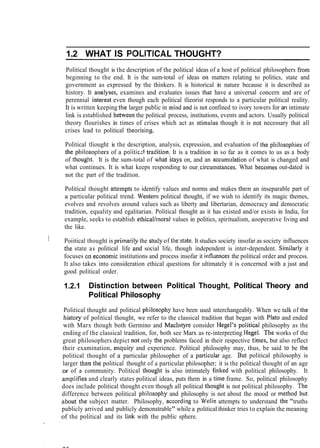 Unit 1 significance of western political thought | PDF