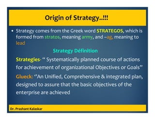 Unit 1 Strategic Management Process | PDF